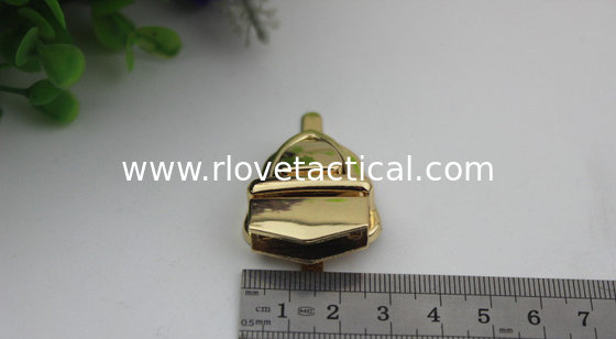 Promotional bag metal fittings handbag locks modern light gold push lock for leather bags