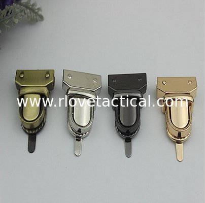 Metal Fashion Purse Accessories Zinc Alloy Nickel Color Bag Handbag Purse Push Lock