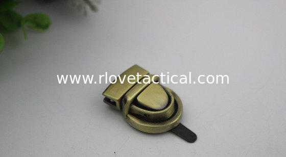 Professional Custom Zinc Alloy Nickel Metal Push Lock For Handbags