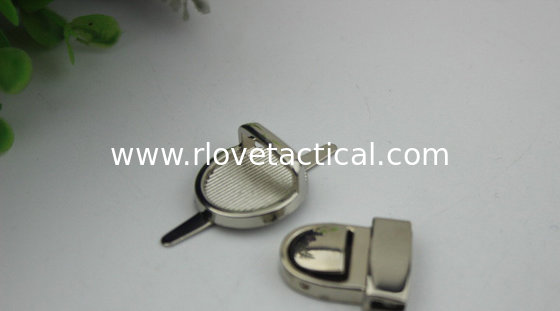 Professional Custom Zinc Alloy Nickel Metal Push Lock For Handbags