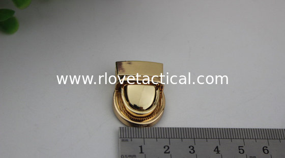 Professional Custom Zinc Alloy Nickel Metal Push Lock For Handbags