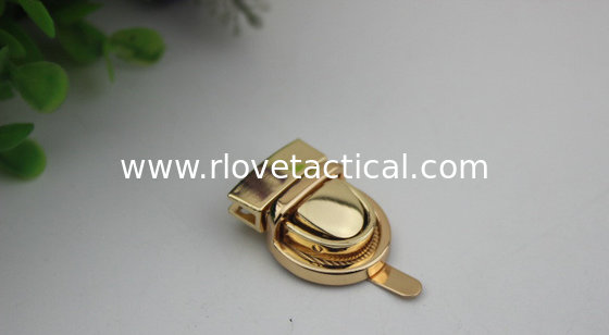 Professional Custom Zinc Alloy Nickel Metal Push Lock For Handbags