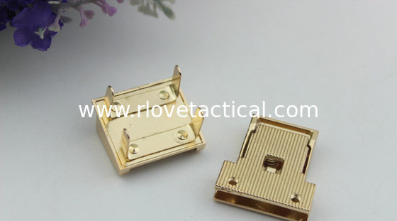Fashion hardware gunmetal color closure catch clasp metal push press locks for handbags