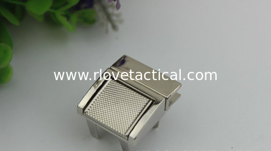 Fashion hardware gunmetal color closure catch clasp metal push press locks for handbags