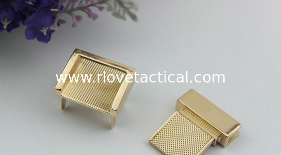 Fashion hardware gunmetal color closure catch clasp metal push press locks for handbags