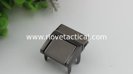 Fashion hardware gunmetal color closure catch clasp metal push press locks for handbags