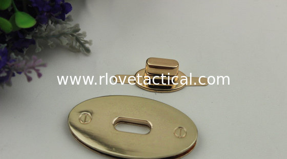 New arrival zinc alloy gold color oval type fashion wild handbag twist locks