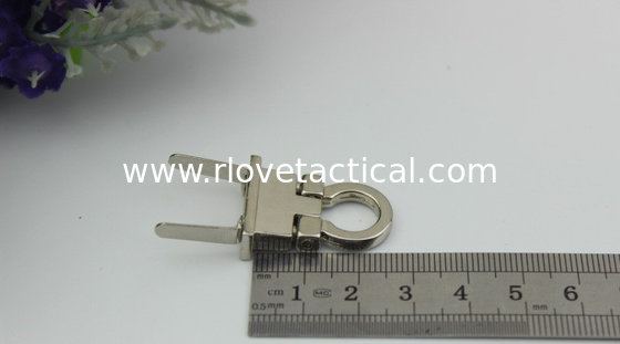 Lady handbag zinc alloy gunmetal color high quality metal twist locks