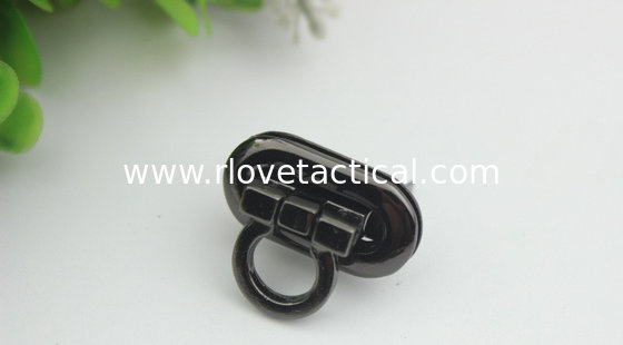 Lady handbag zinc alloy gunmetal color high quality metal twist locks