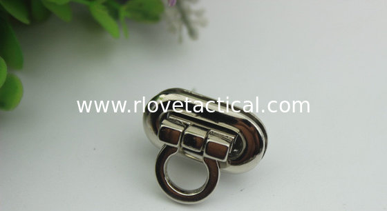 Lady handbag zinc alloy gunmetal color high quality metal twist locks