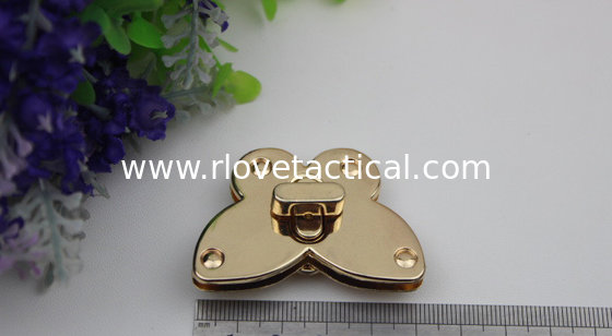 Simple design zinc alloy gold butterfly shape hanging plating purse locks