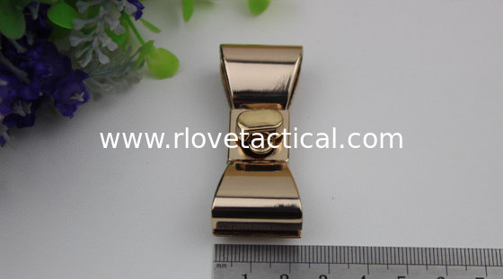 Hanging plating zinc alloy fashion gold metal bow-knot pattern small purse turn locks