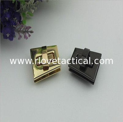 New design light gold irregular shape twist lock purse hardware for handbag