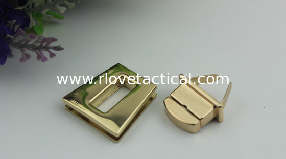 New design light gold irregular shape twist lock purse hardware for handbag