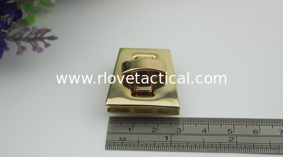 New design light gold irregular shape twist lock purse hardware for handbag