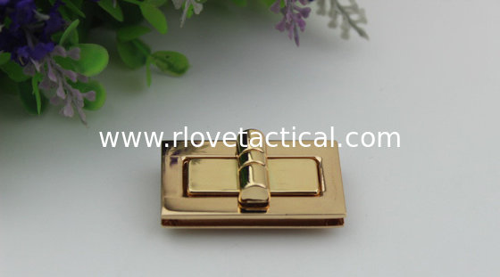 Hot sale bigger multicolor square type zinc alloy purse turn lock hardware