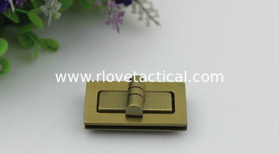 Hot sale bigger multicolor square type zinc alloy purse turn lock hardware