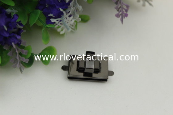 GZ factory production multi-colors square shape zinc alloy bag twist lock hardware