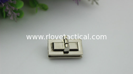 Wholesale zinc alloy metal accessories medium square ring 4 colors bag locks