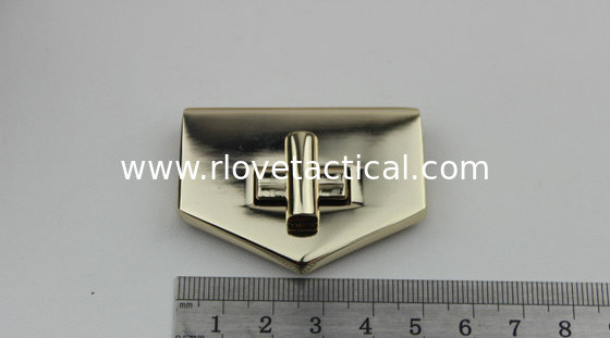 Europe style high quality bag metal accessories nickel color irregular triangle shape twist locks