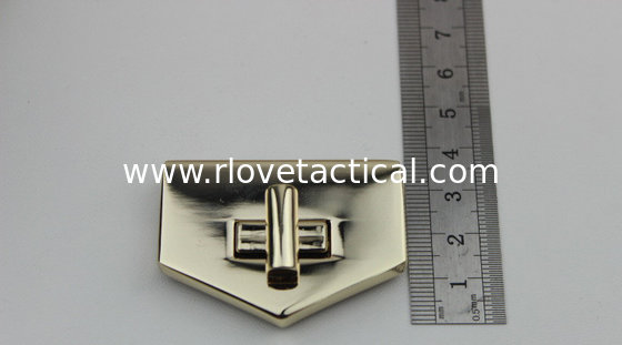 Europe style high quality bag metal accessories nickel color irregular triangle shape twist locks