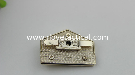 Europe style high quality bag metal accessories nickel color irregular triangle shape twist locks