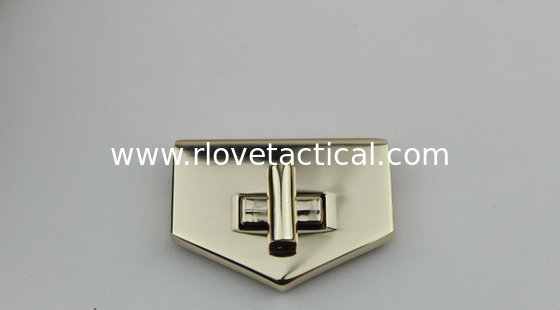 Europe style high quality bag metal accessories nickel color irregular triangle shape twist locks