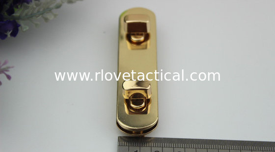 Classic design light gold purse double twist turn metal locks
