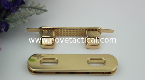 Classic design light gold purse double twist turn metal locks