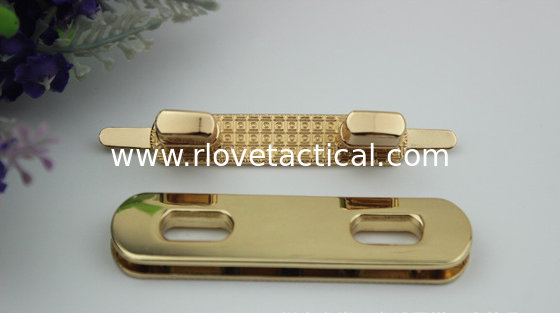Classic design light gold purse double twist turn metal locks