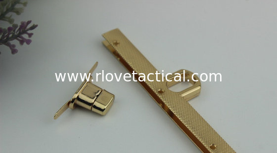 Fashion wild light gold 2 style purse twist lock turn lock fastener