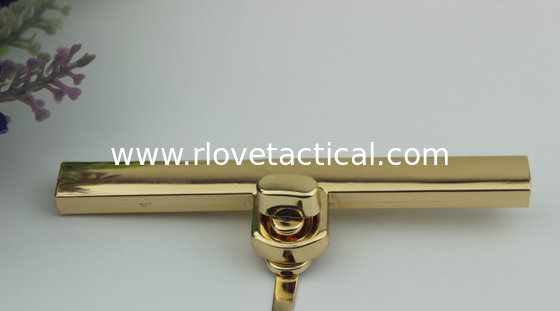 Fashion wild light gold 2 style purse twist lock turn lock fastener