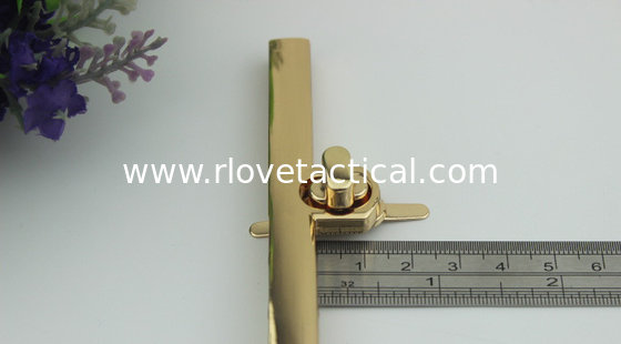 Fashion wild light gold 2 style purse twist lock turn lock fastener