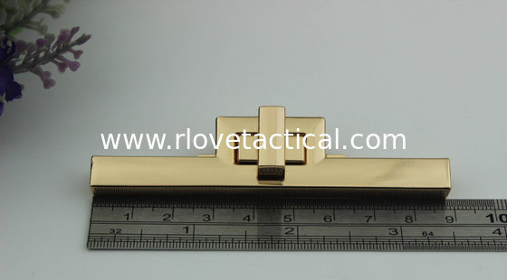 Fashion wild light gold 2 style purse twist lock turn lock fastener