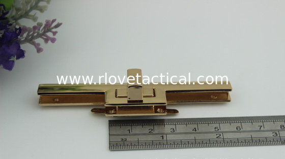 Fashion wild light gold 2 style purse twist lock turn lock fastener