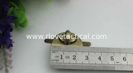 US style zinc alloy round shape metal nickel chrome twist lock purse hardware
