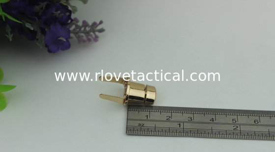 Beatiful hello kitty patter decorative light gold metal purse turn lock