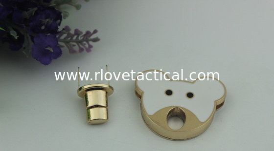 Hot production zinc alloy drip glue craft cute black & white bear decorative metal purse twist lock