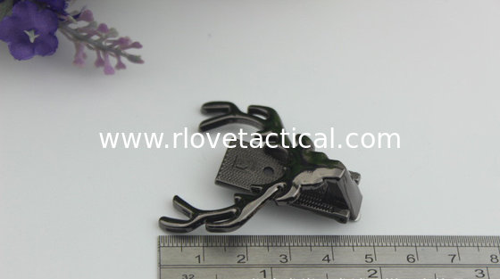 Production classic old style elk head light gold metal handbag locks