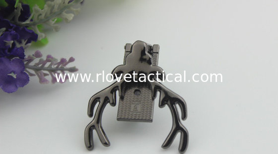 Production classic old style elk head light gold metal handbag locks