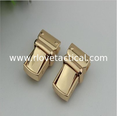 Fashion bag make accessories light gold metal press locks for handbags