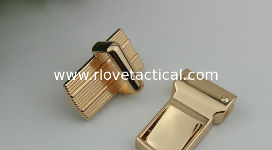 Fashion bag make accessories light gold metal press locks for handbags