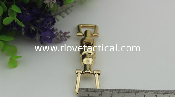 Handbag hardware accessories die casting light gold snap button push press locks