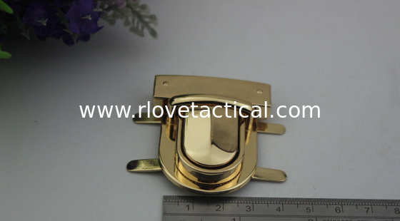 New product high end plating zinc alloy metal push press locks for handbag