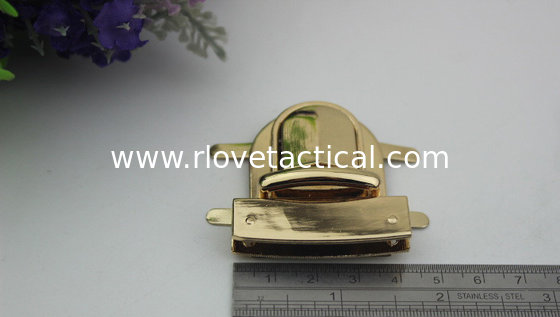 New product high end plating zinc alloy metal push press locks for handbag