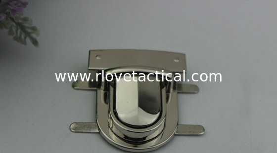 New product high end plating zinc alloy metal push press locks for handbag