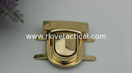 New product high end plating zinc alloy metal push press locks for handbag