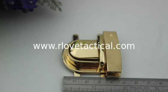 New product high end plating zinc alloy metal push press locks for handbag