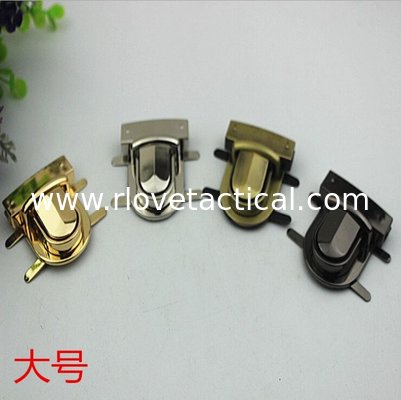 New product high end plating zinc alloy metal push press locks for handbag