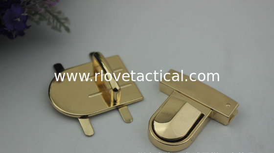 New product high end plating zinc alloy metal push press locks for handbag